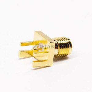 PCB Edge Mount SMA Female Connector, Straight, 50 Ohm - MetabeeAI