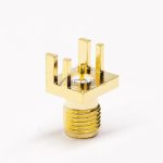 PCB Edge Mount SMA Female Connector, Straight, 50 Ohm - MetabeeAI