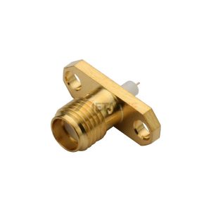 2-Hole Flange Panel Mount SMA Female Connector - MetabeeAI