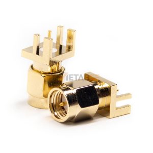 PCB Edge Mount SMA Male Connector - MetabeeAI