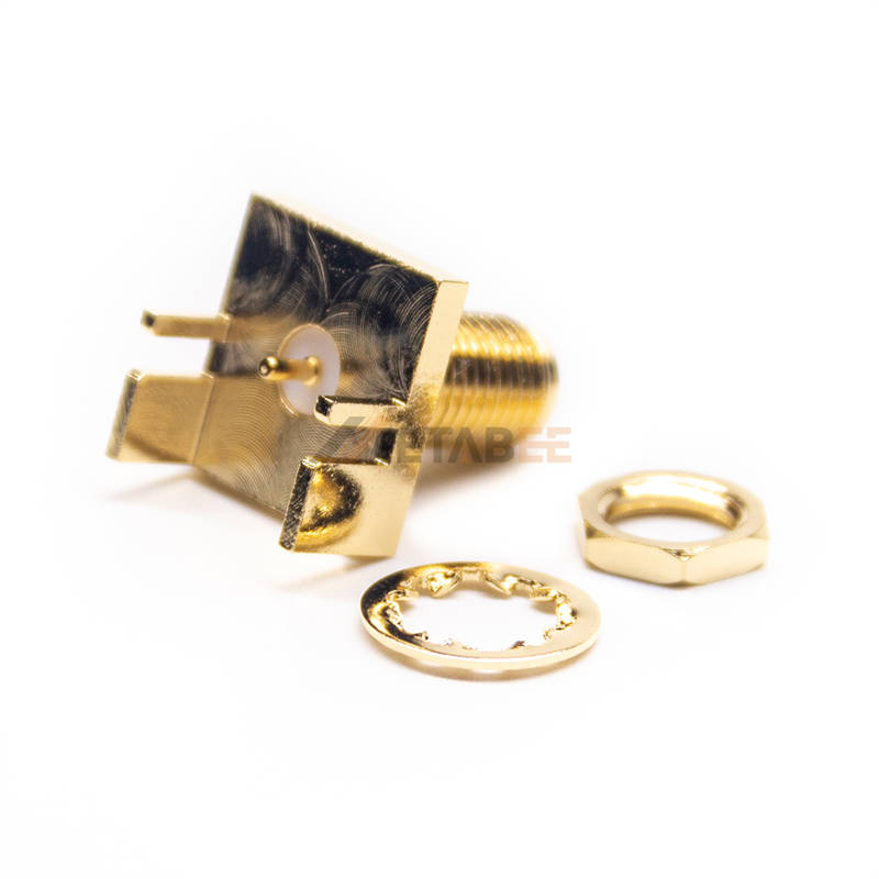 PCB Edge Mount 20pcs SMA Female Connectors - 4 Pin Straight Solder RF ...