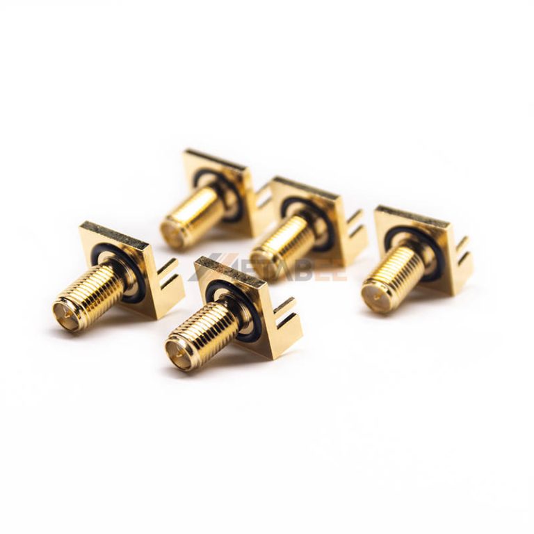 RP SMA Female PCB Edge Mount Connector - MetabeeAI