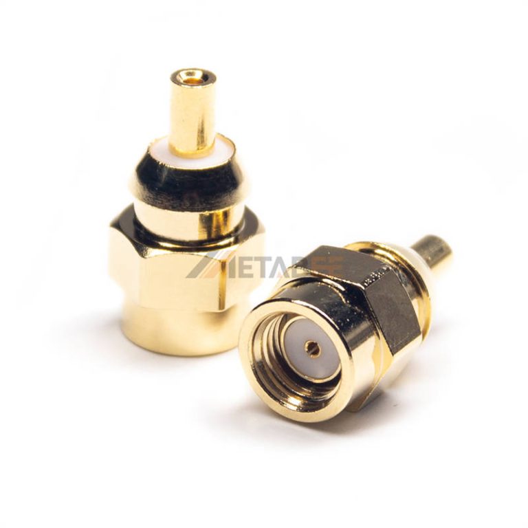 RP SMA Plug Solder Cable Type Connector, Straight, 50 Ohm - MetabeeAI