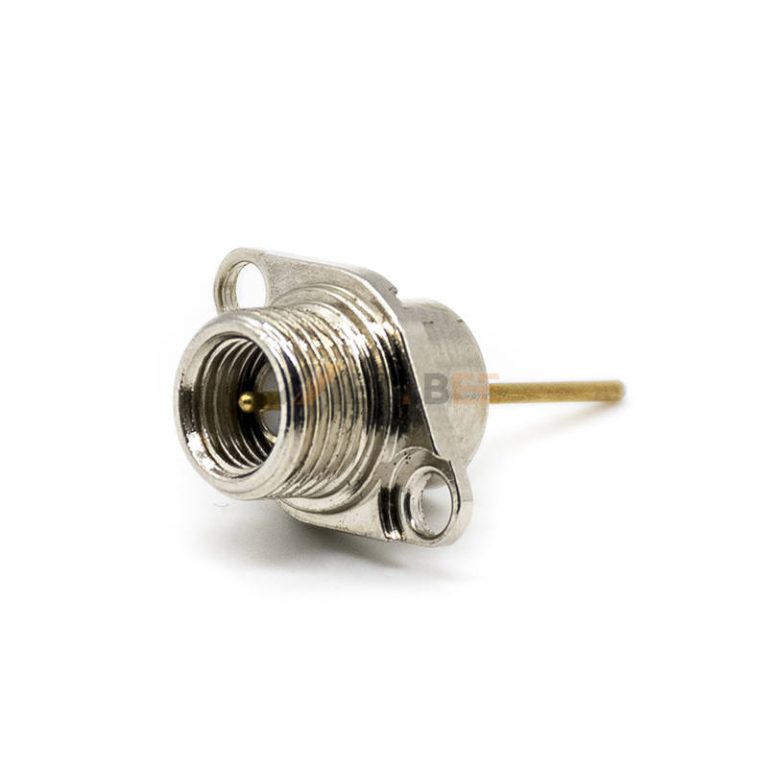 Reverse Polarity SMA Female 2 Hole Flange Mount Connector - MetabeeAI