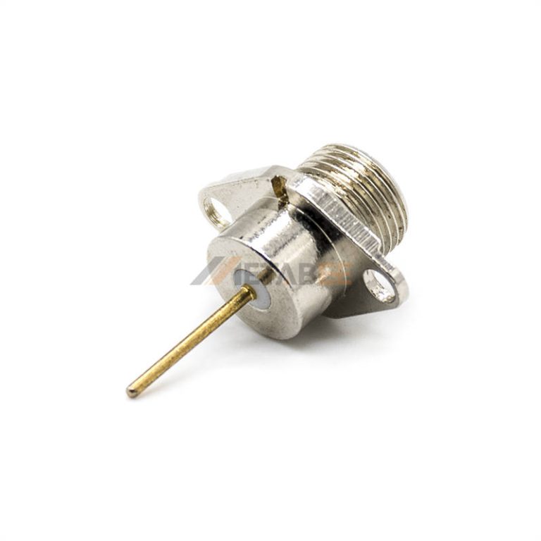 Reverse Polarity SMA Female 2 Hole Flange Mount Connector - MetabeeAI
