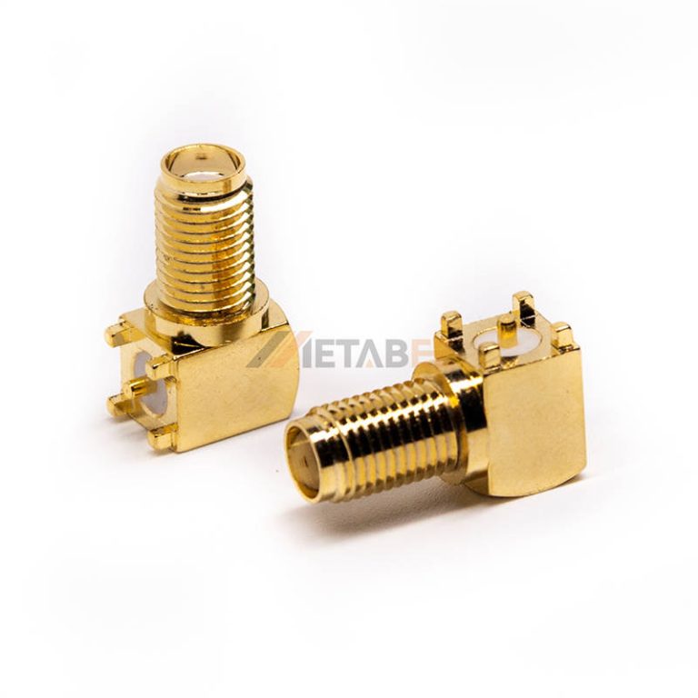 Right Angle SMA Female Connector Surface Mount Type SMT - MetabeeAI