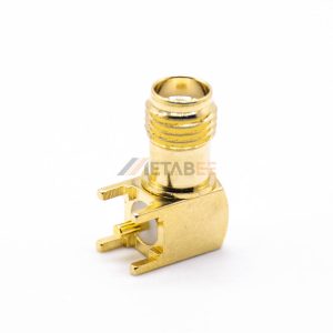 SMA Female 90 Degree PCB Through Hole Mount Connector - MetabeeAI