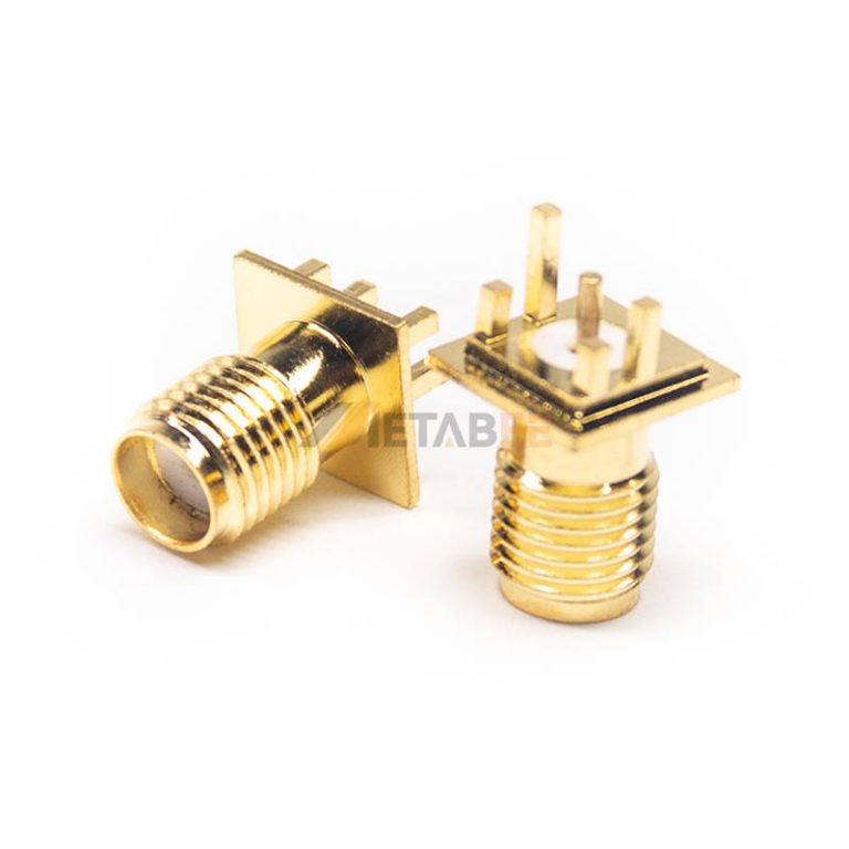 SMA Female PCB Edge Mount Connector - MetabeeAI