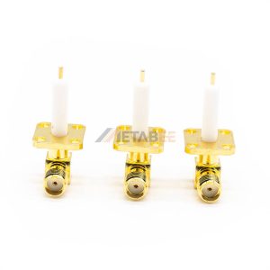 SMA Female Right Angle 4 Hole Flange Connector - MetabeeAI