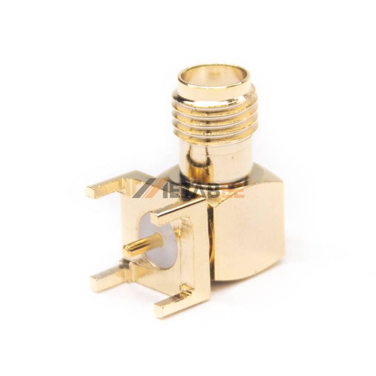 SMA Jack Right Angle PCB Through Hole Connector - MetabeeAI