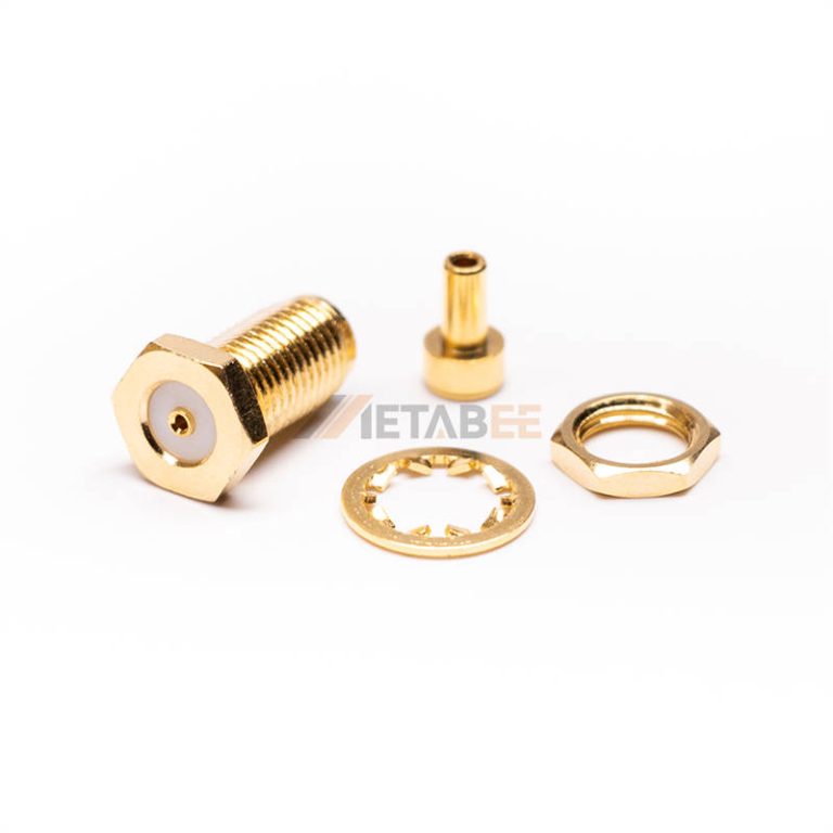 SMA Jack Straight Bulkhead Panel Mount Connector 50 Ohm - MetabeeAI