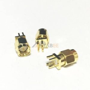 SMA Male PCB Edge Mount Connector, Straight, 50 Ohm - MetabeeAI