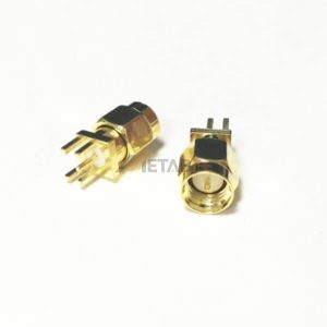 SMA Male PCB Edge Mount Connector, Straight, 50 Ohm - MetabeeAI