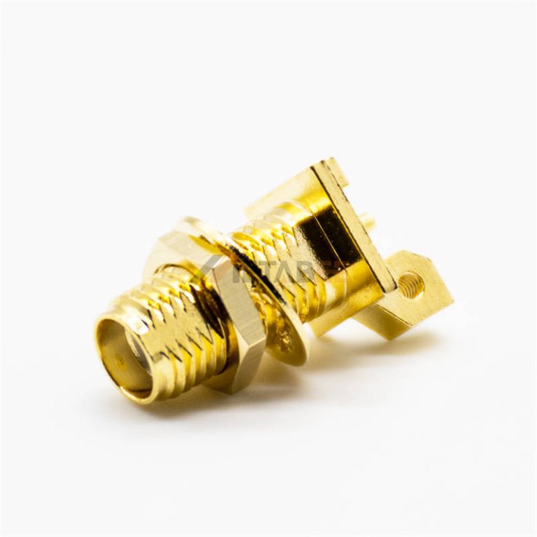 SMA Straight Jack Panel Mount Connector PCB Through Hole - MetabeeAI