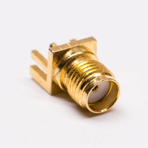 SMA Straight PCB Edge Mount Female Connector - MetabeeAI