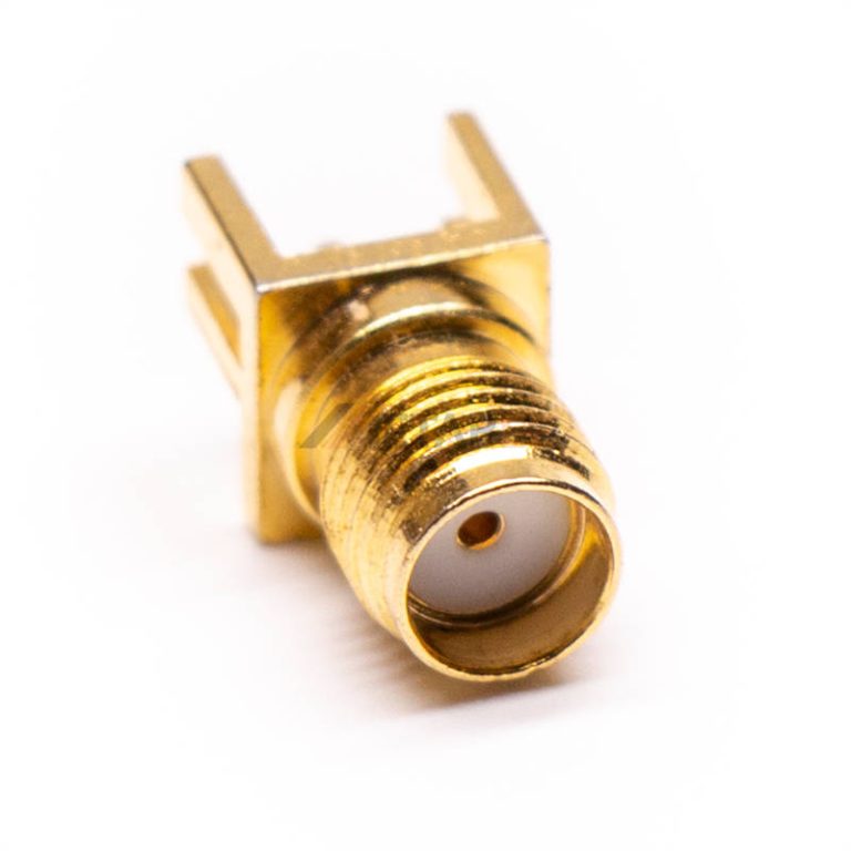 SMA Straight PCB Edge Mount Female Connector - MetabeeAI