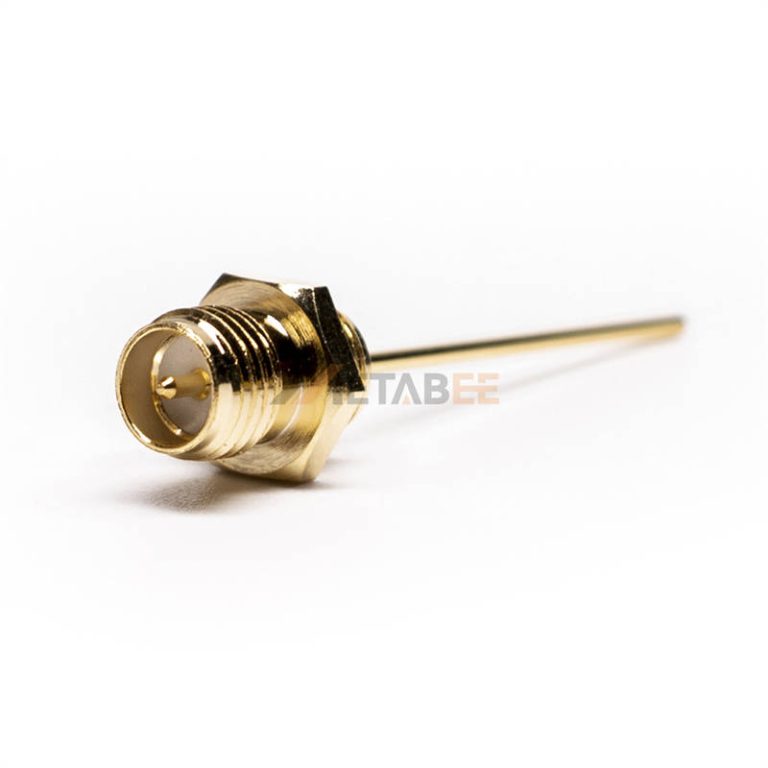 Straight Reverse Polarity SMA Female Bulkhead Connector - MetabeeAI