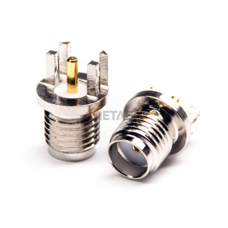 Straight SMA Female PCB Edge Mount Connector - MetabeeAI