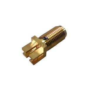 Straight SMA Female connector PCB edge mount - MetabeeAI