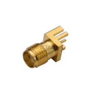 Straight SMA PCB Edge Mount Connector, Panel Mount, 50 Ohm - MetabeeAI