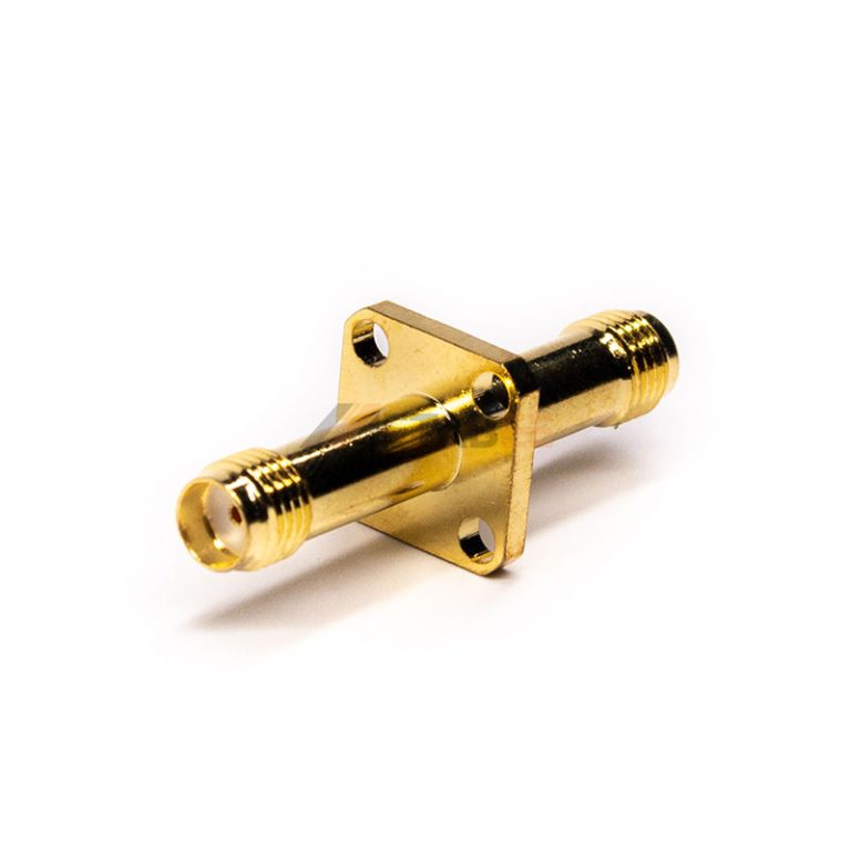 4-Hole Flange SMA Female to Female Adapter Connector - MetabeeAI