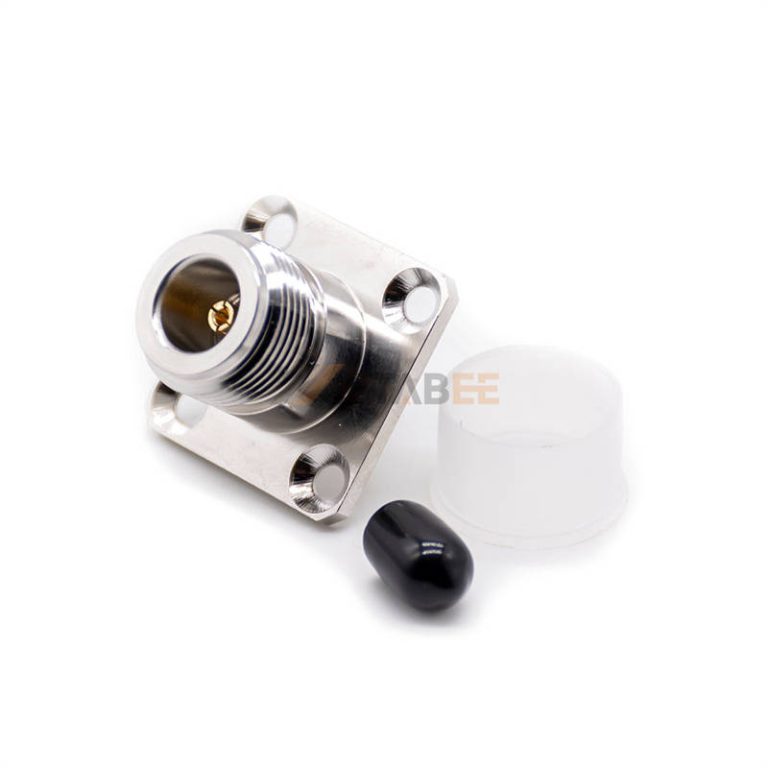 N-type Female to SMA Female Adapter with 4-hole Flange - MetabeeAI