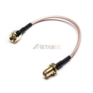 SMA Male to Bulkhead Panel Mount SMA Female Cable Assembly - MetabeeAI