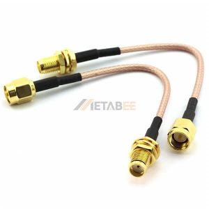 SMA Male to Bulkhead Panel Mount SMA Female Cable Assembly - MetabeeAI