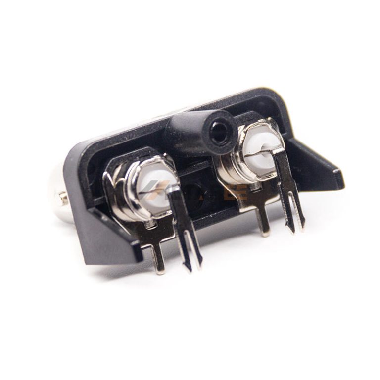 Right Angle Double BNC Female Connector Through Hole Mount - MetabeeAI