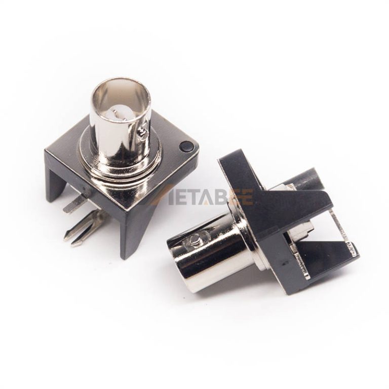 90 Degree BNC Female Connector Through Hole Mount 50 Ohm - MetabeeAI