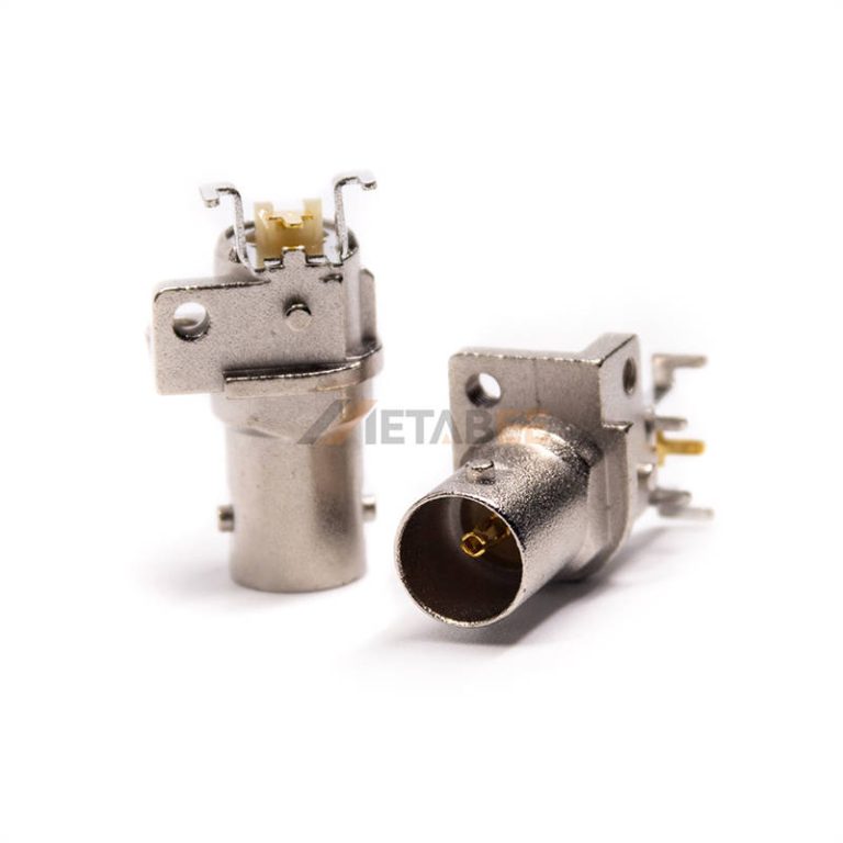 90 Degree BNC Female Through Hole Mount Connector for PCB - MetabeeAI