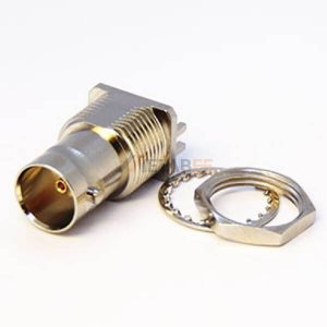 Bulkhead Panel Mount Female BNC Connector, PCB Edge Mount - MetabeeAI