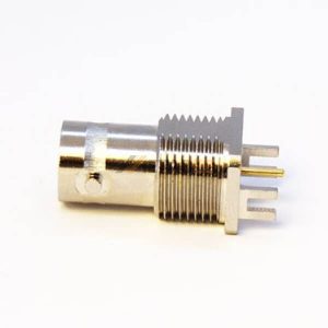 Bulkhead Panel Mount Female BNC Connector, PCB Edge Mount - MetabeeAI