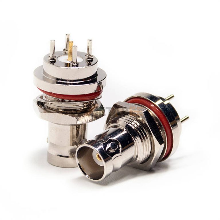Hermetic BNC Female Bulkhead Connector Through Hole Mount - MetabeeAI