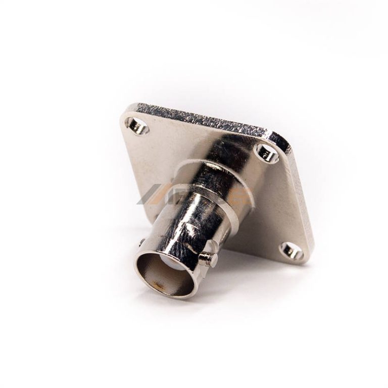 Panel Mount BNC Female Connector with 4 Hole Flange - MetabeeAI
