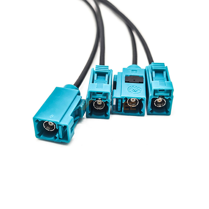 Quad Mini Fakra Z Female to 4 Fakra Z Female Automotive Cable - MetabeeAI