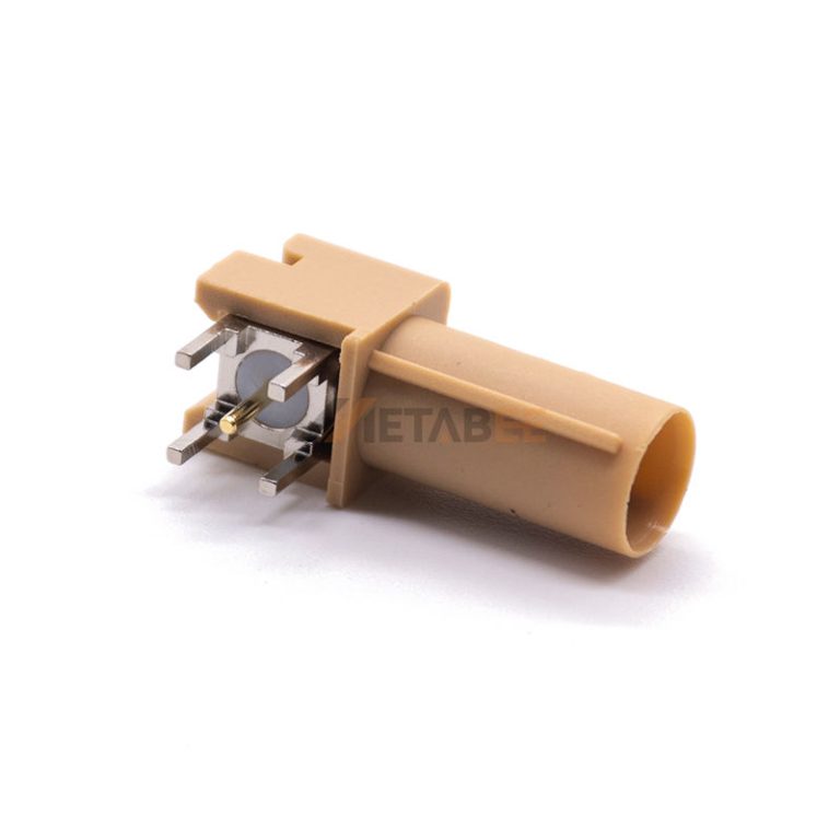 Fakra SMB Plug Connector Through Hole Mount for PCB, Code I - MetabeeAI