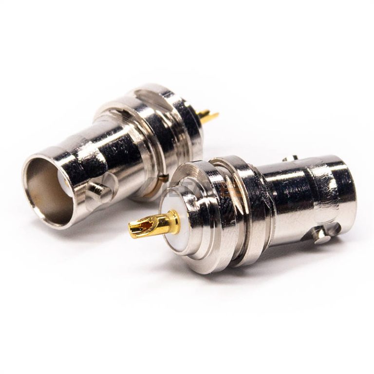 Straight Solder BNC Female Bulkhead Connector for Cable - MetabeeAI