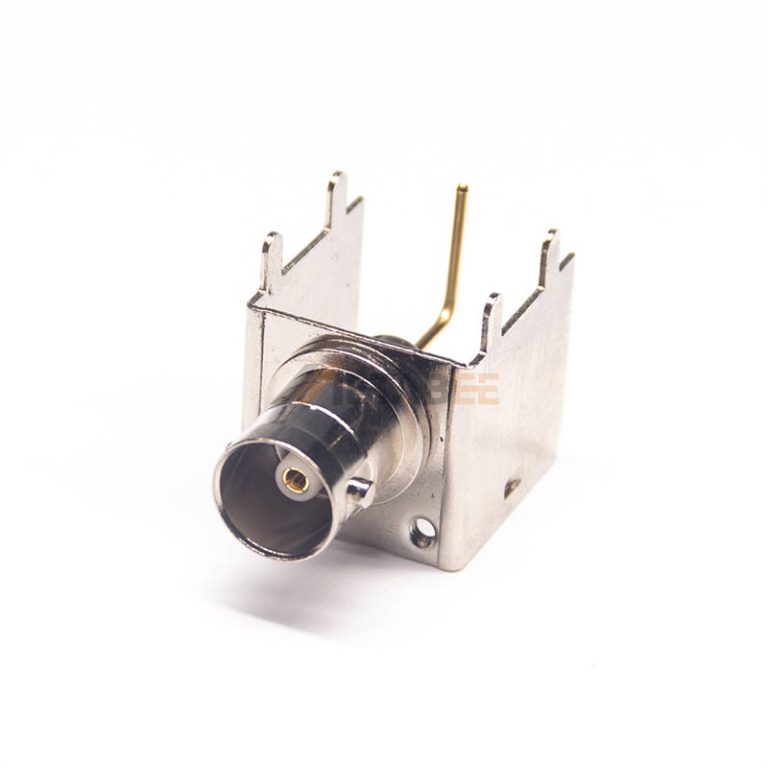 90 Degree BNC Female PCB Through Hole Mount Connector - MetabeeAI