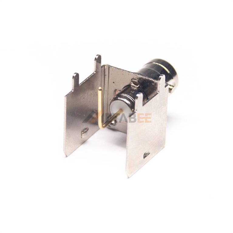 90 Degree BNC Female PCB Through Hole Mount Connector - MetabeeAI