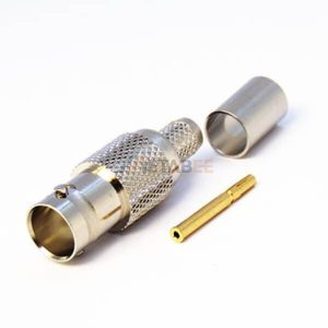 BNC Female Connector Crimp Attachment for Coax Cable - MetabeeAI