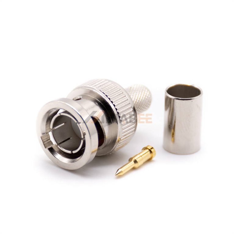 Right Angle RG316 BNC Male Connector Crimp Type Attachment - MetabeeAI