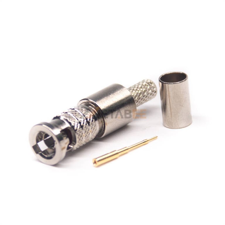 BNC Male Connector Crimp Attachment for RG174 Coaxial Cable - MetabeeAI