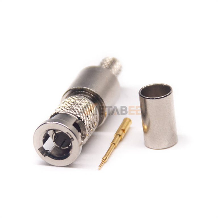 BNC Male Connector Crimp Attachment for RG174 Coaxial Cable - MetabeeAI