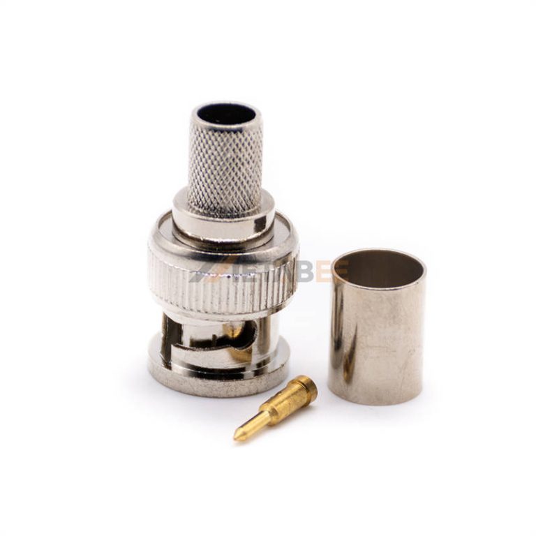 BNC Male Connector Crimp Attachment for RG174 Coaxial Cable - MetabeeAI