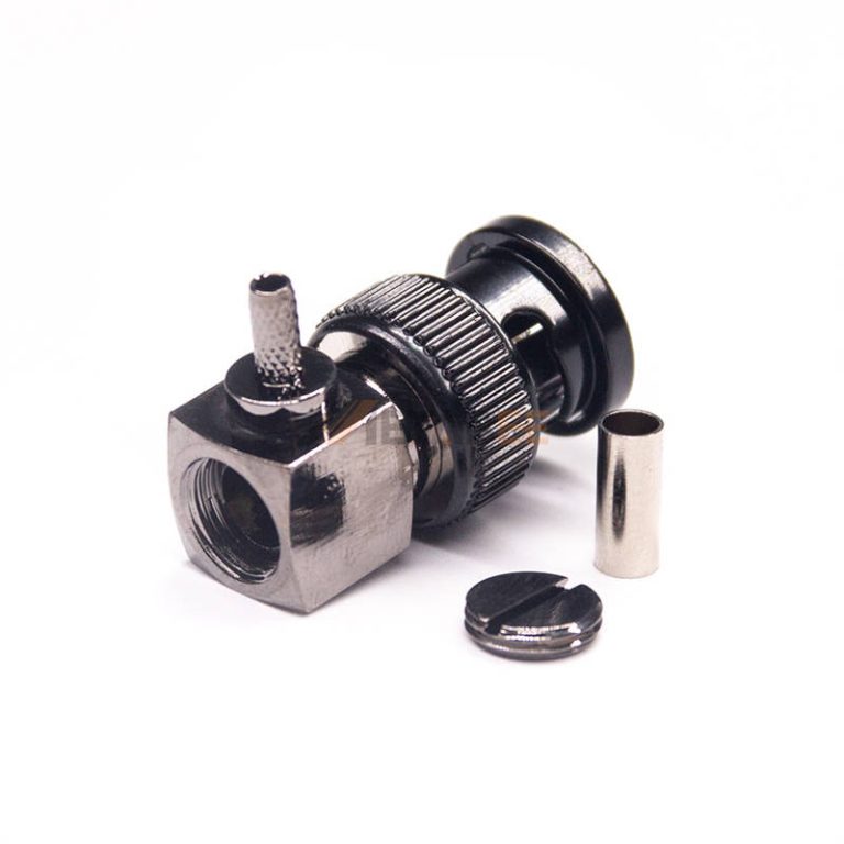 Right Angle RG316 BNC Male Connector Crimp Type Attachment - MetabeeAI
