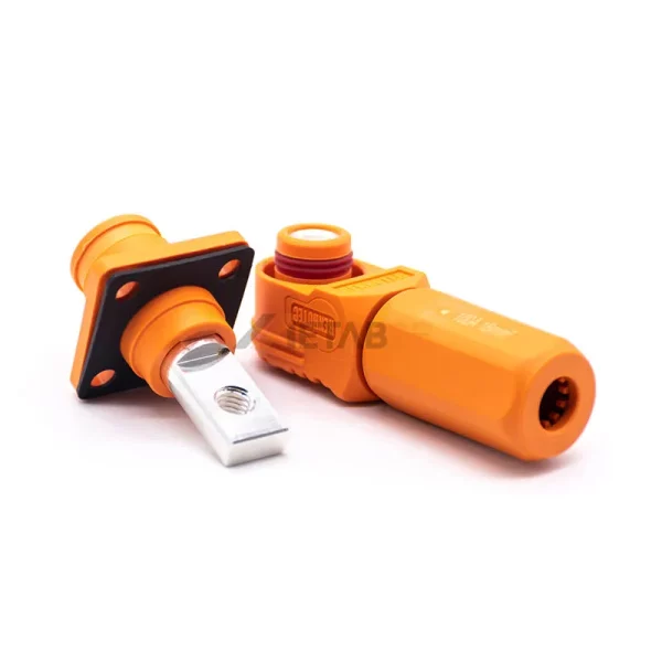 Right Angle 6mm 100A Battery Storage Plug Connector - MetabeeAI