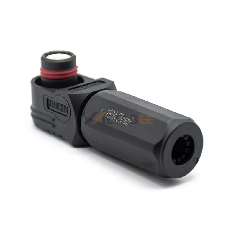 Right Angle 8mm 150A HV Battery Storage Plug Connector - MetabeeAI