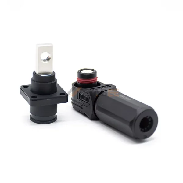 Right Angle 8mm 150A HV Battery Storage Plug Connector - MetabeeAI