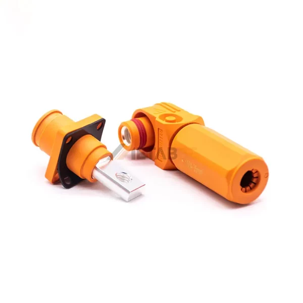 Right Angle 8mm 150A High Voltage Energy Storage Connector - MetabeeAI